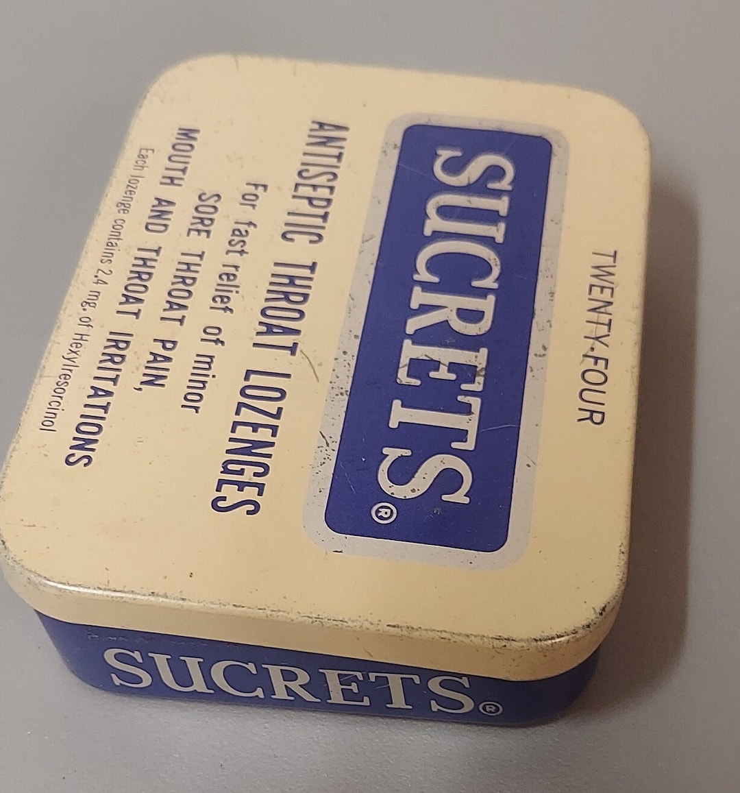 Vintage Sucrets Tins Antiseptic Throat Lozenges Quinton Company - Etsy