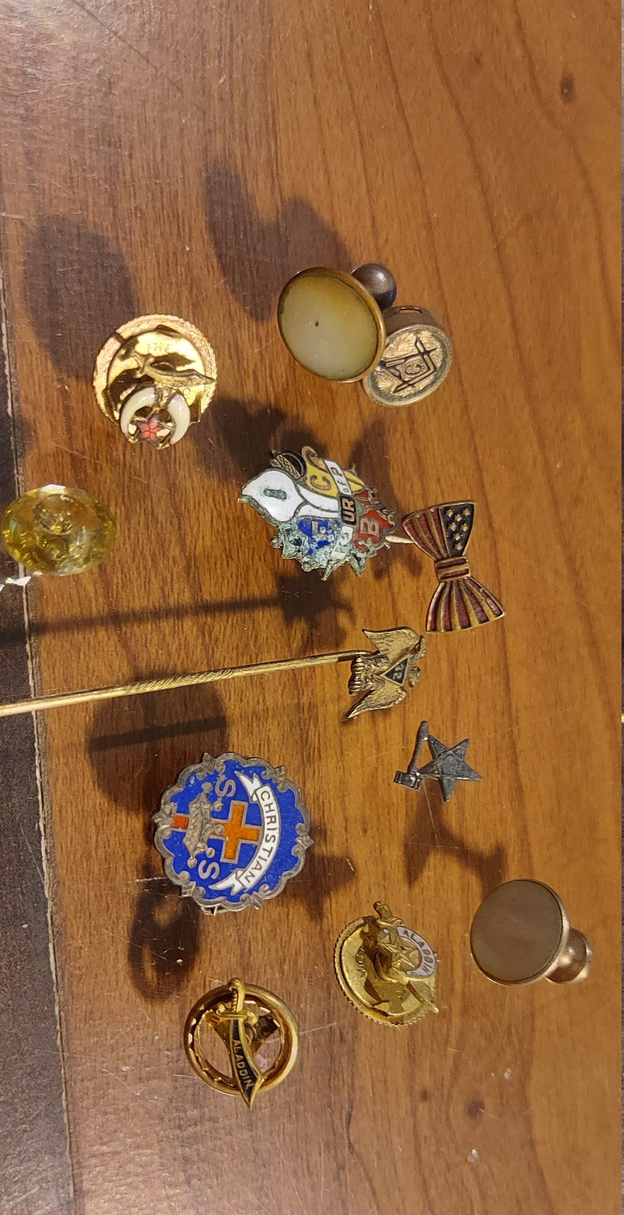 Vintage Lot of Fraternal Order Shriners, Aladdin Scimitar Sword, Mason ...