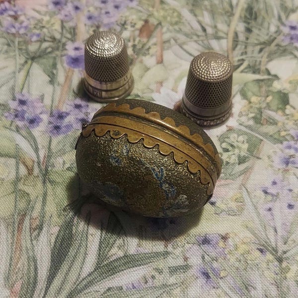 Silver Thimble Case - Etsy