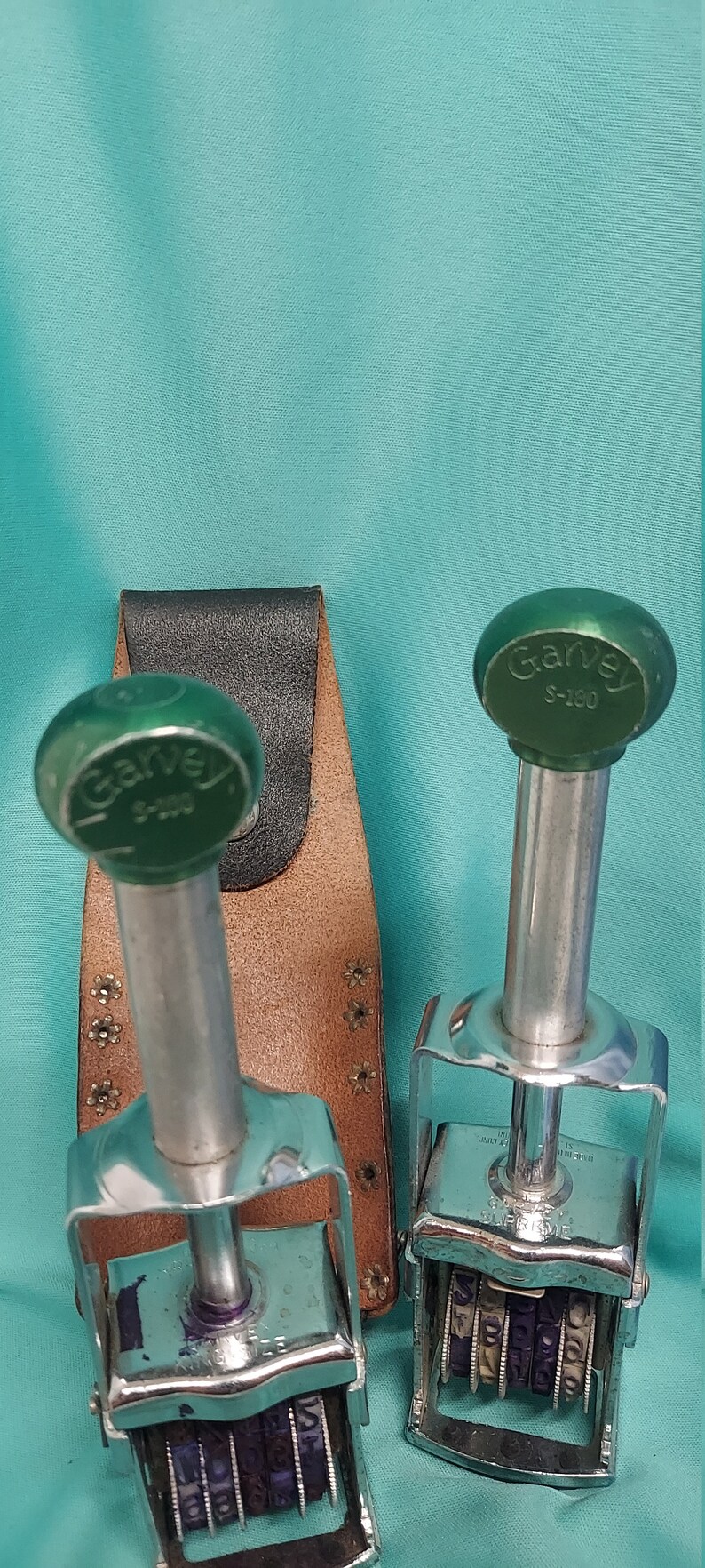 2 Vintage Garvey Pricing Guns With 1 Leather Holster Model - Etsy