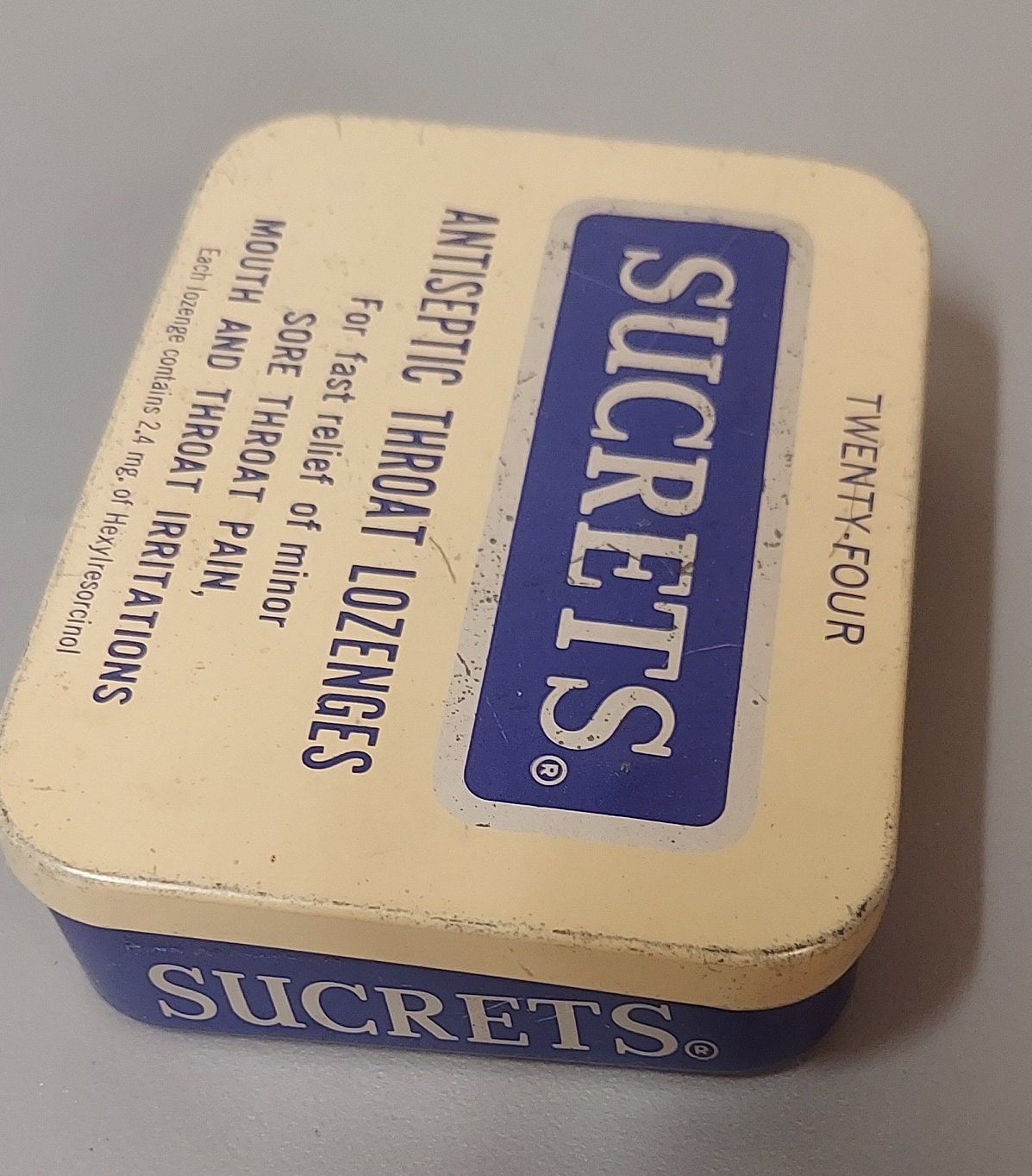 Vintage Sucrets Tins Antiseptic Throat Lozenges Quinton - Etsy