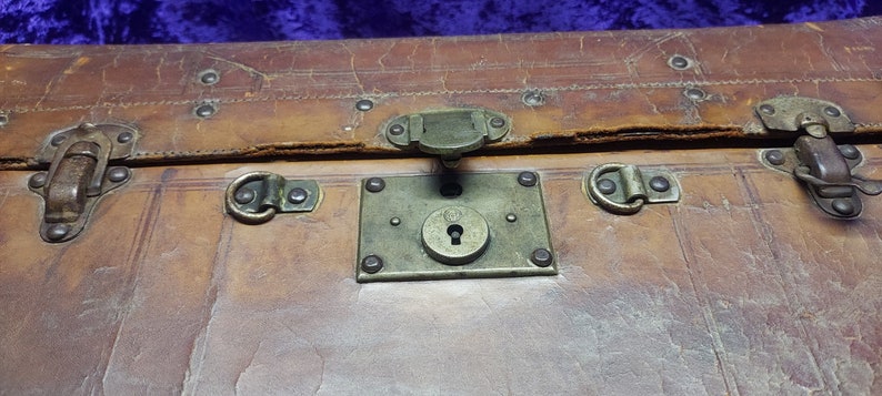 Miniature Sample or Small Leather Trunk With Dome Lid - Etsy