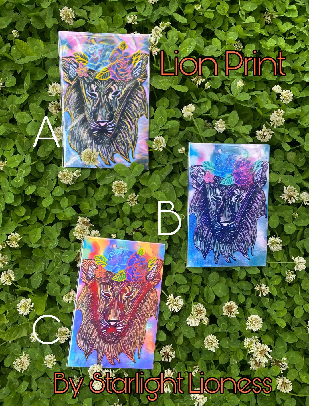 Leo Lion Spirit Guide Art Print 4x6 Spirituality Leo Lion Strength ...