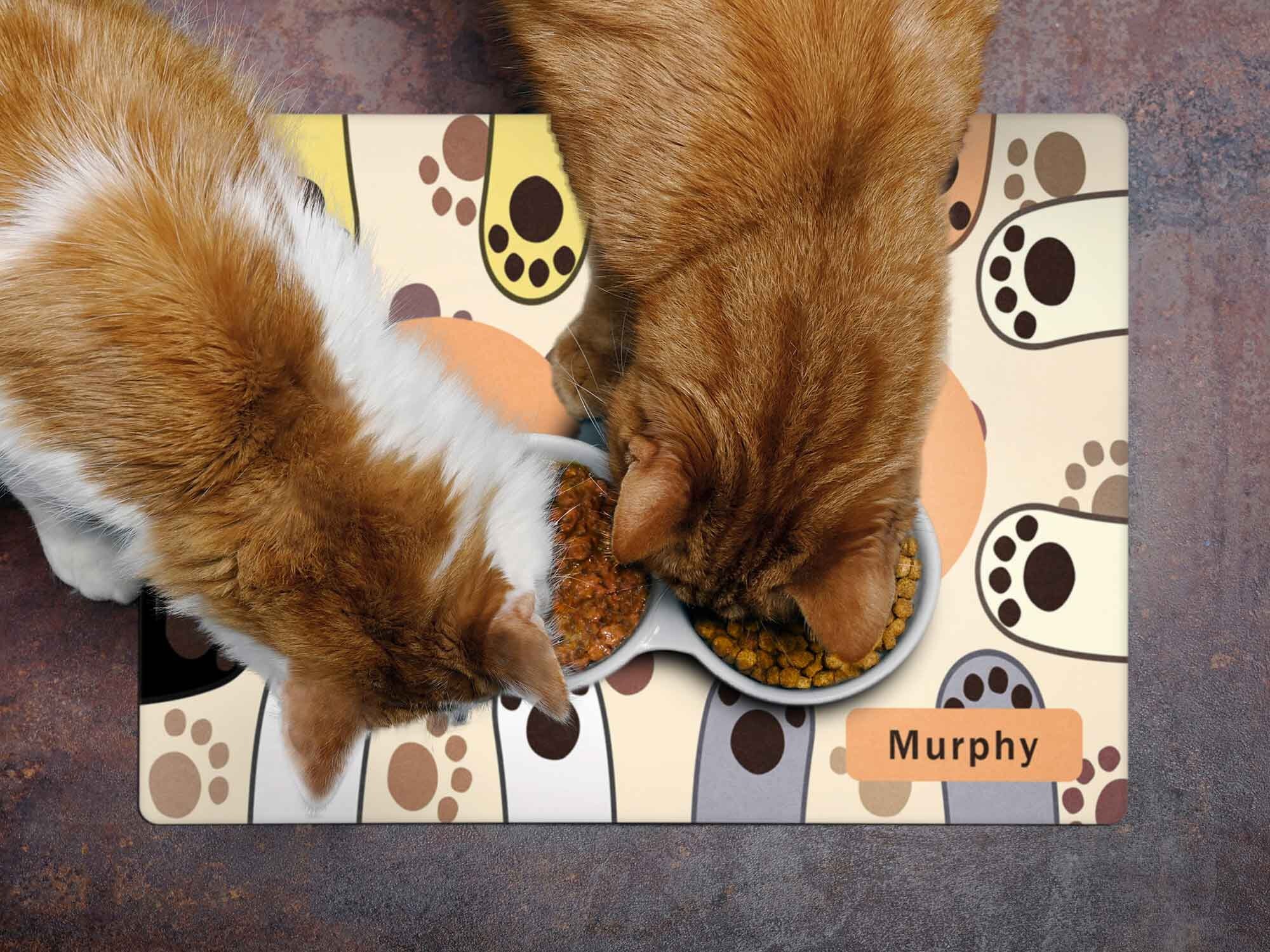 Personalized Pet Placemat, Dog Cat Pet Feeding Mat, Pet Food Feeding ...