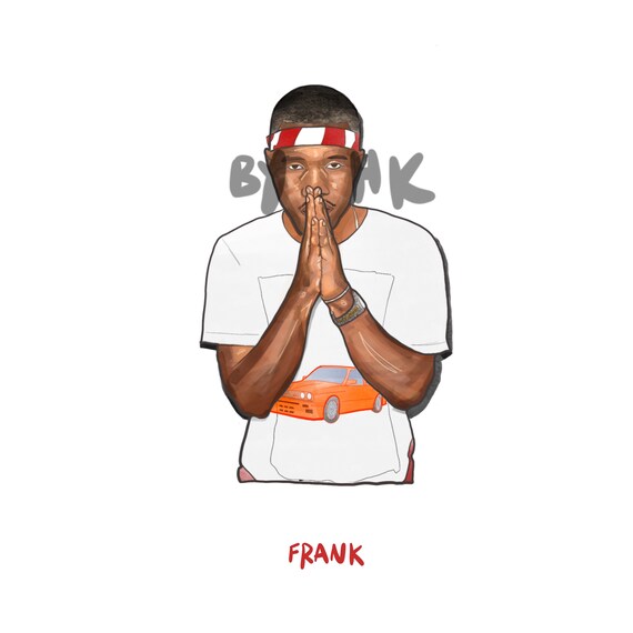 Digital Frank Ocean 8x8 Digital Portrait Art & Collectibles Drawing ...