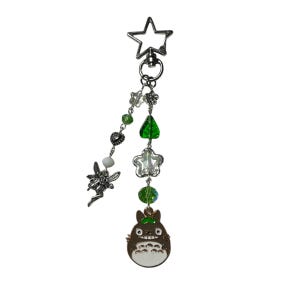Anime Creature Beaded Keychain | Kawaii Bag Charm - Etsy