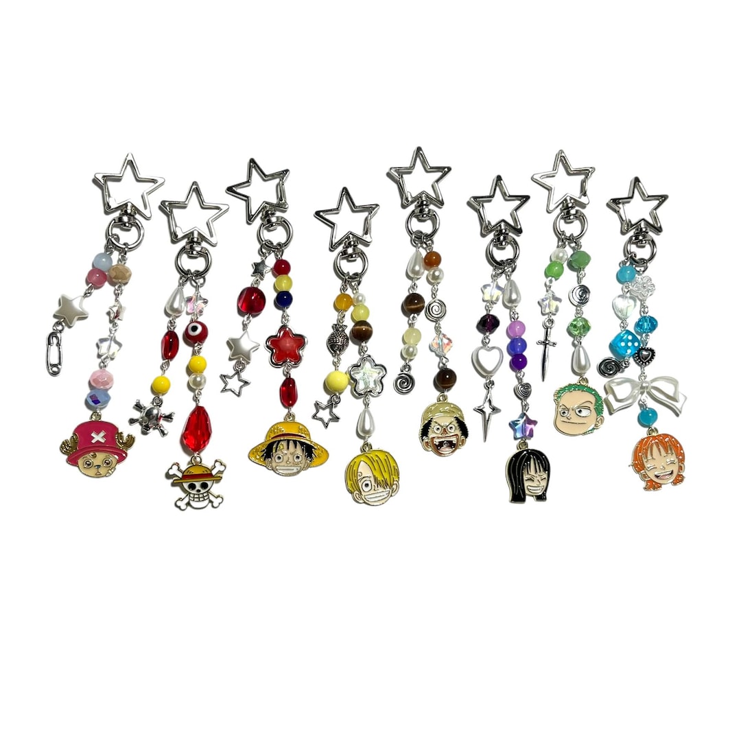 Pirate Anime Charms/ Keychains ||| Anime Gift, Anime Keychain, Anime ...