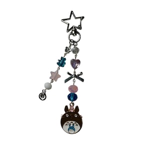 Anime Creature Beaded Keychain | Kawaii Bag Charm - Etsy