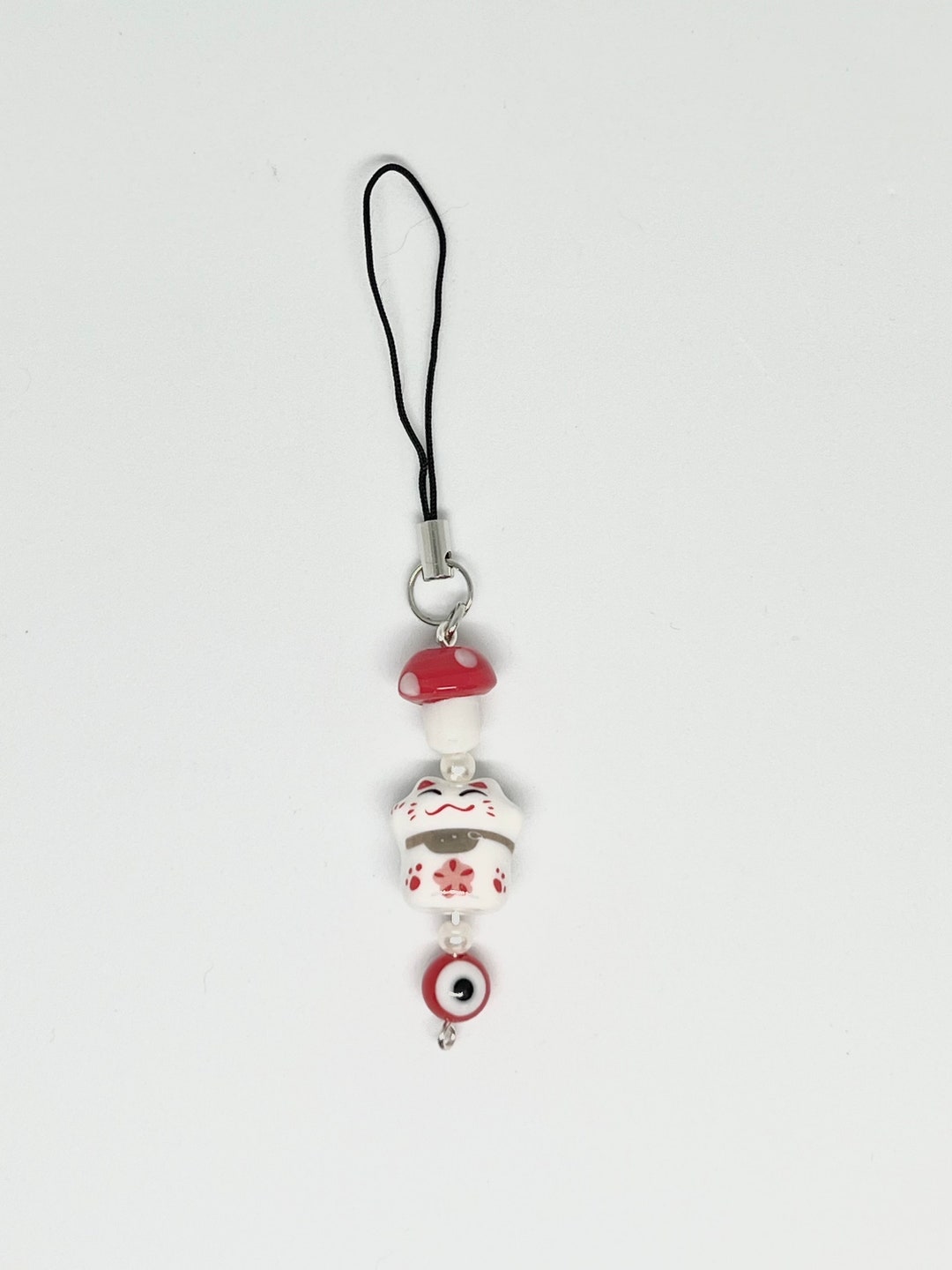 Lucky Cat Charm - Etsy