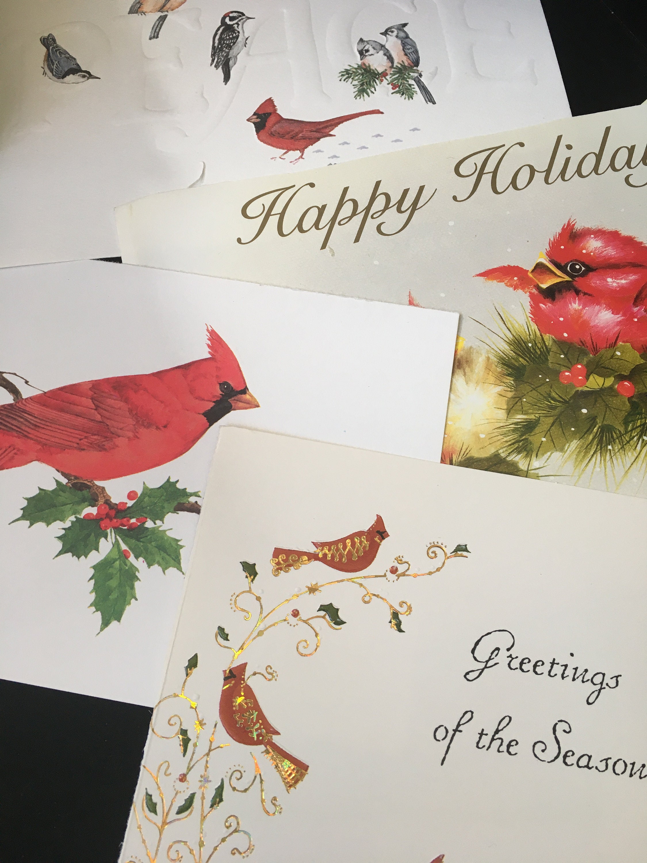 Cardinal Cards FRONTS ONLY Set of 25 Holiday Cards Featuring - Etsy