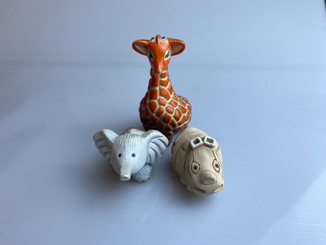 Artesania Rinconada Vintage Figurines, Baby Giraffe #99, Baby African ...