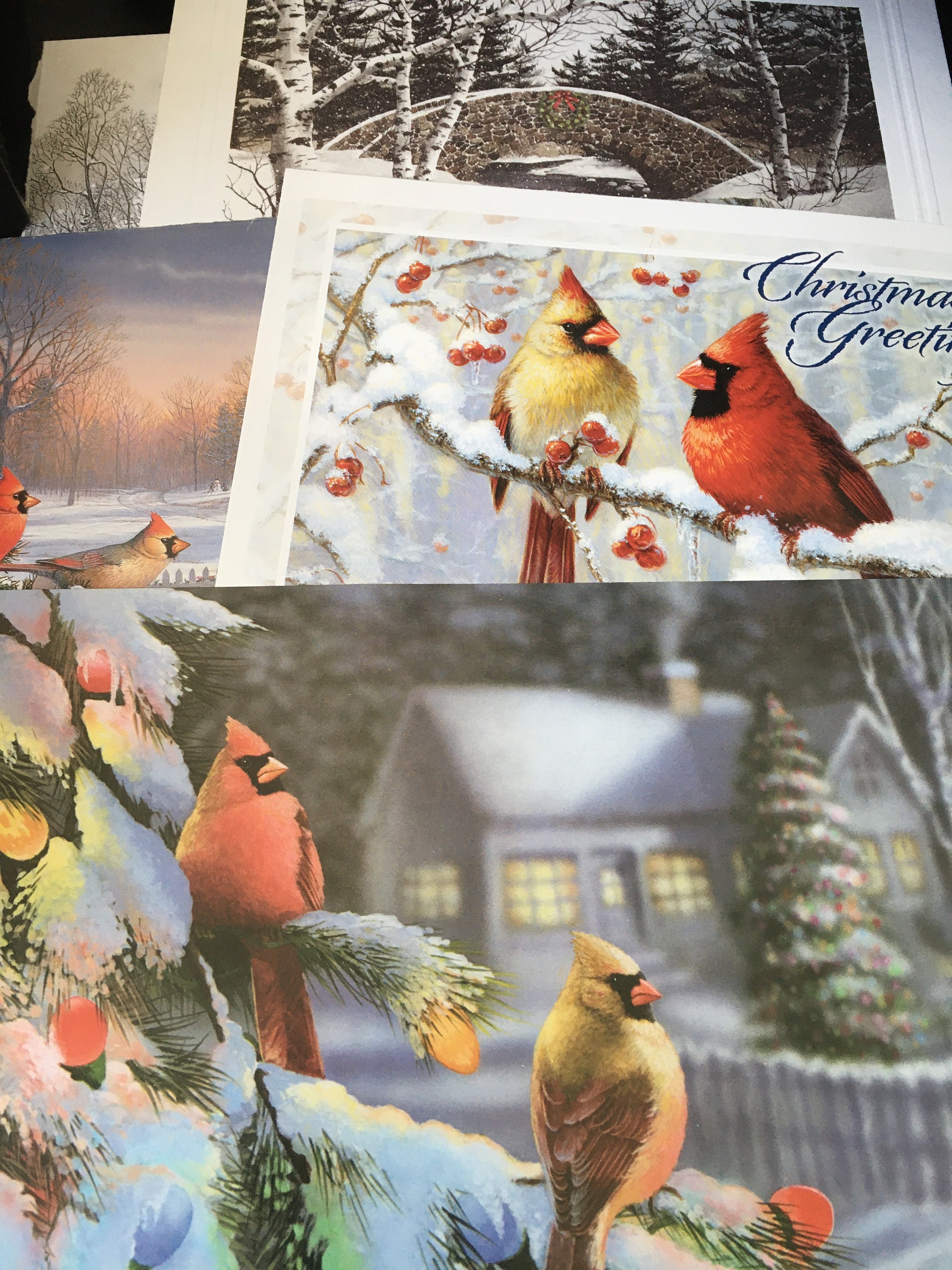 Cardinal Cards FRONTS ONLY Set of 25 Holiday Cards Featuring - Etsy