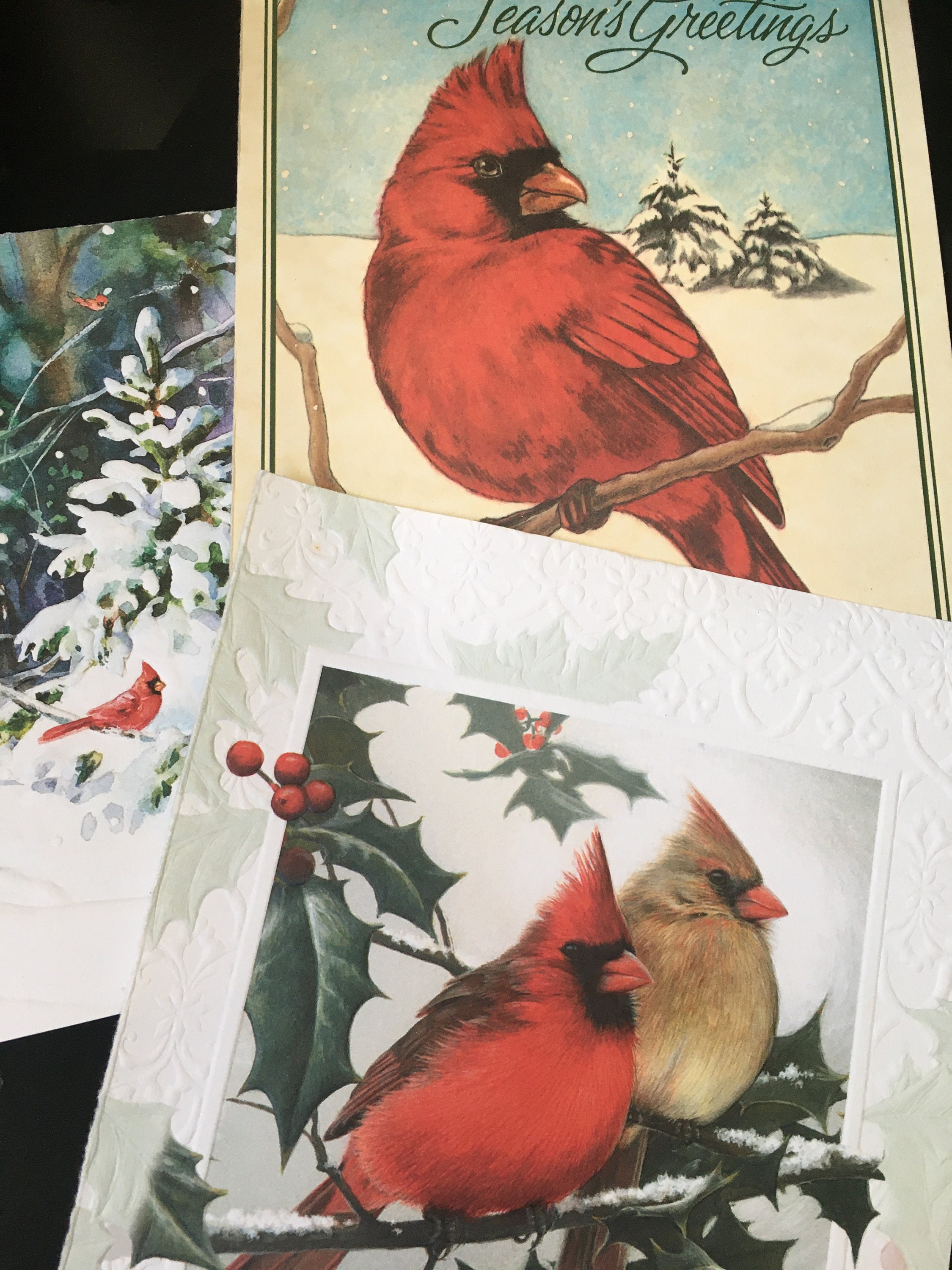 Cardinal Cards FRONTS ONLY Set of 25 Holiday Cards Featuring - Etsy