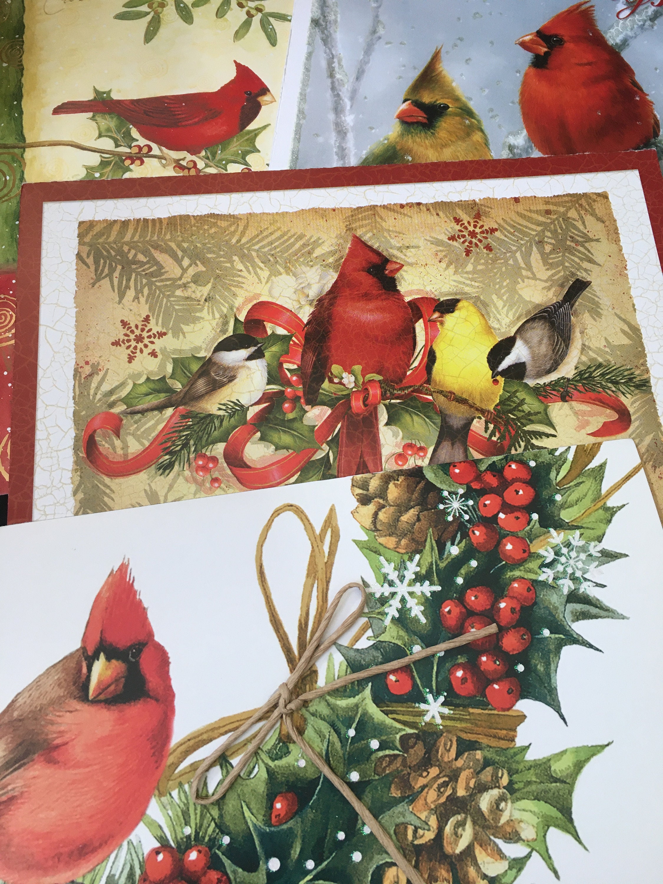 Cardinal Cards FRONTS ONLY Set of 25 Holiday Cards Featuring - Etsy