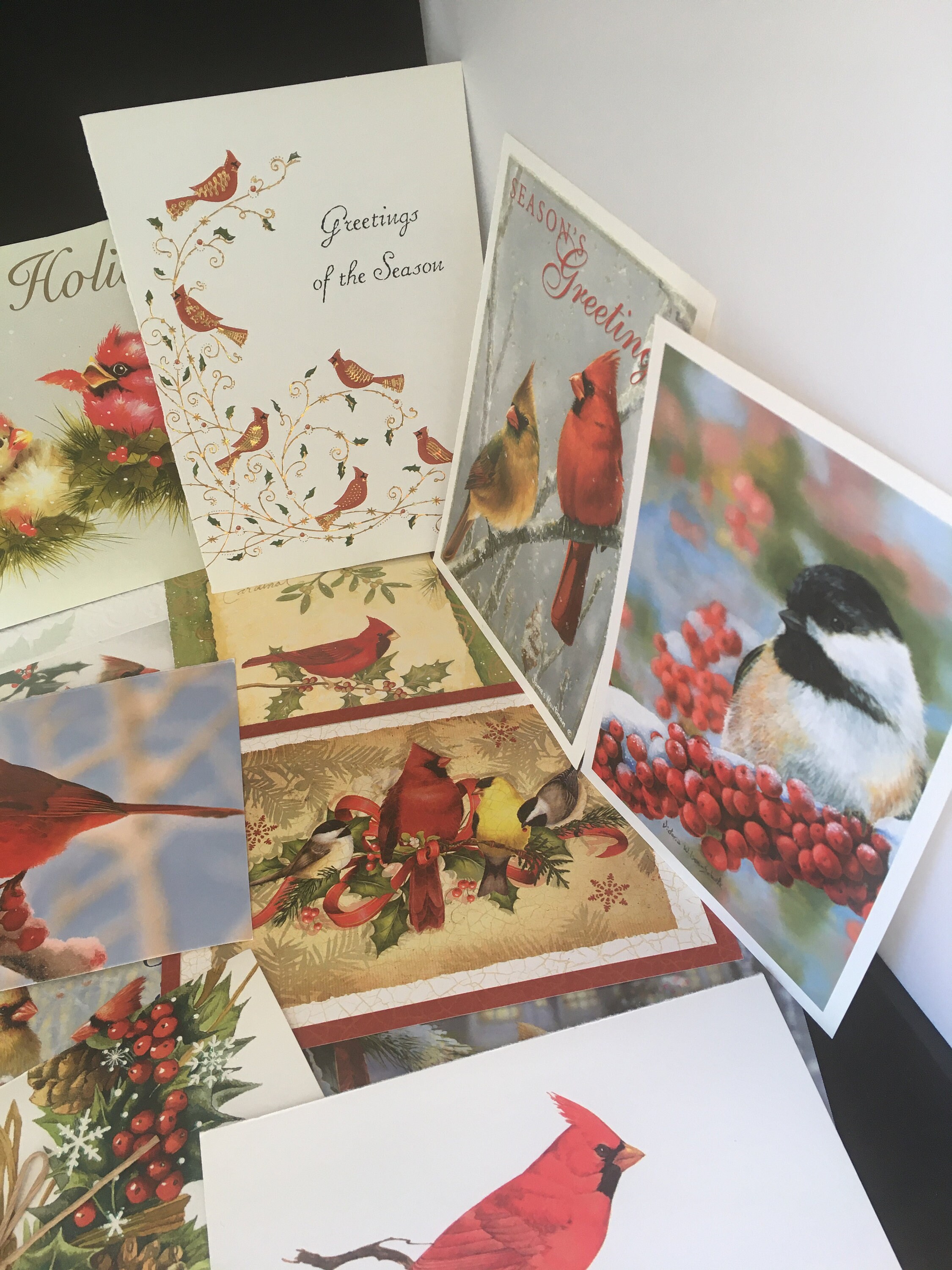 Cardinal Cards FRONTS ONLY Set of 25 Holiday Cards Featuring - Etsy