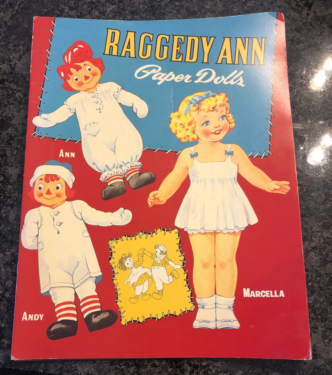 Raggedy Ann Paper Dolls Book From 1995, Unused, Raggedy Ann, Andy, and ...