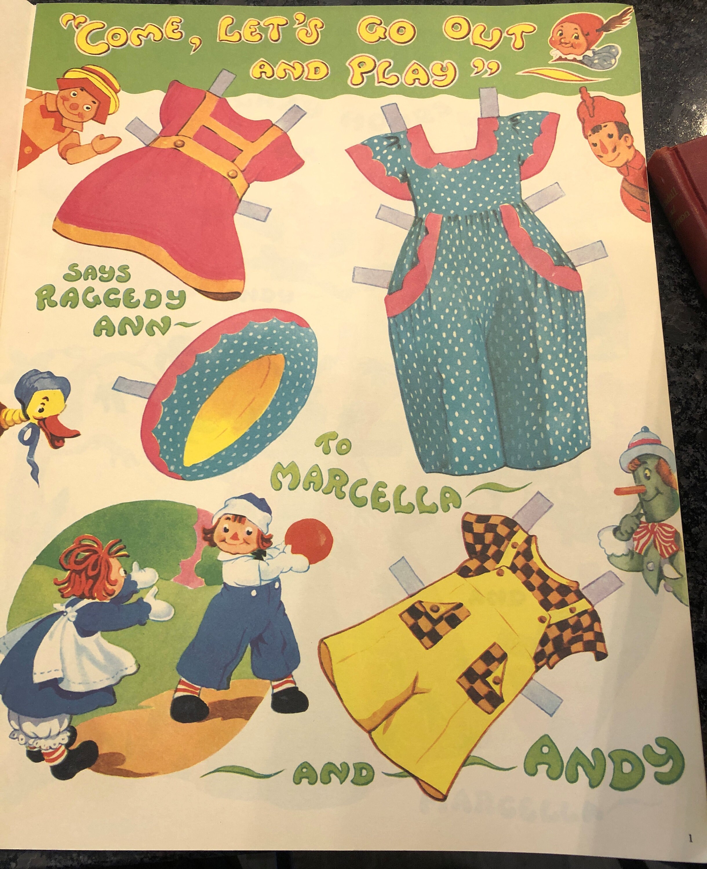 Raggedy Ann Paper Dolls Book From 1995 Unused Raggedy Ann - Etsy