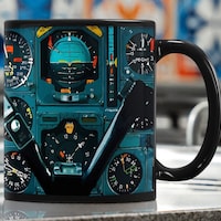 Pilot Gift, Coffee Mug Pilot, Pilot Indicator Mug, Gift for Him, Pilot ...