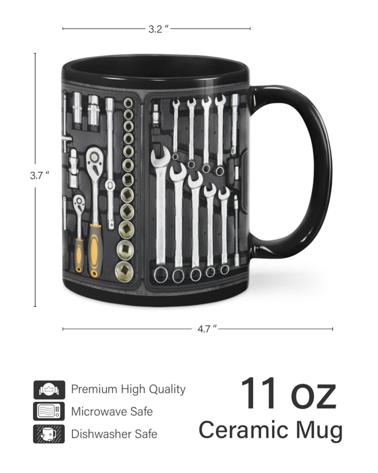 Mechanic Coffee Mugs, Auto Mechanic Gift, Tools Box, Handyman Tool Set ...