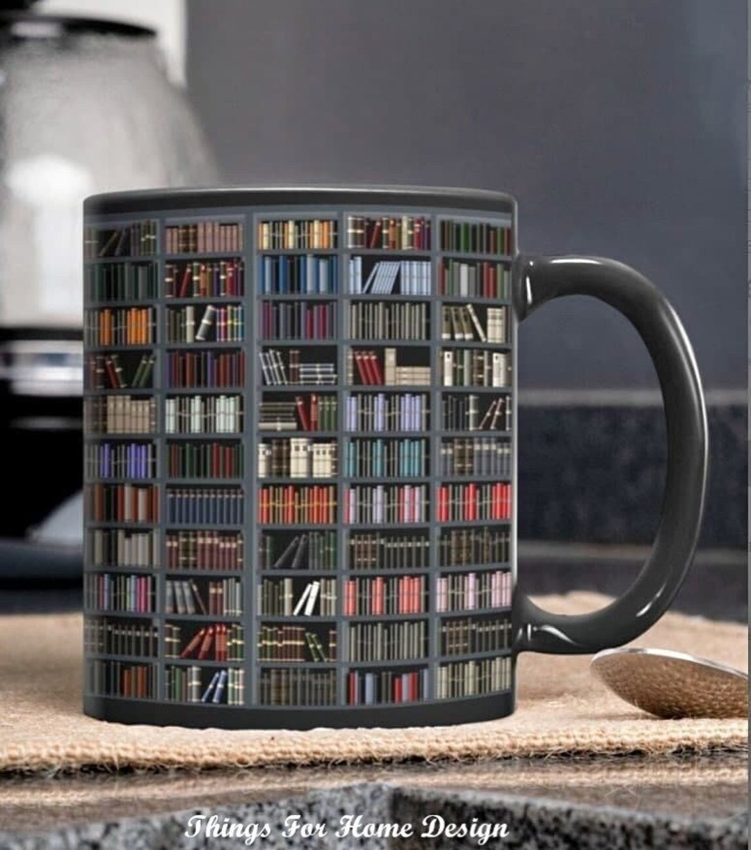 Librarian Coffee Mug, Bookshelf Mug, Book Lover Gift, Gift for Bookworm ...