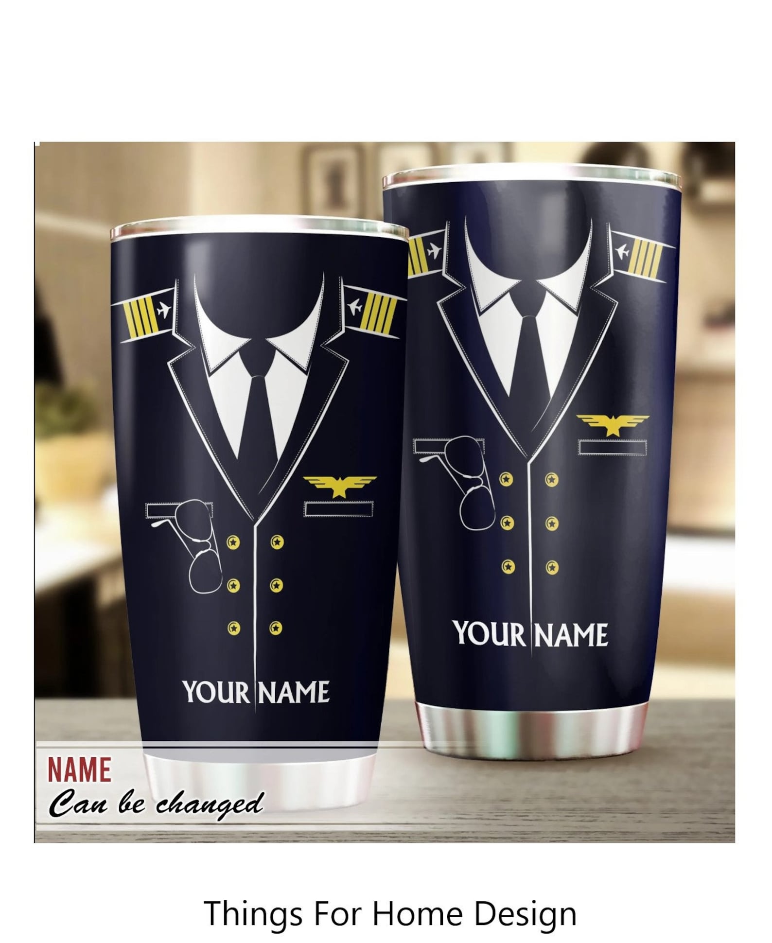 Personalized Pilot Tumbler, Pilot Uniforms, Aviation Tumbler, Pilot ...