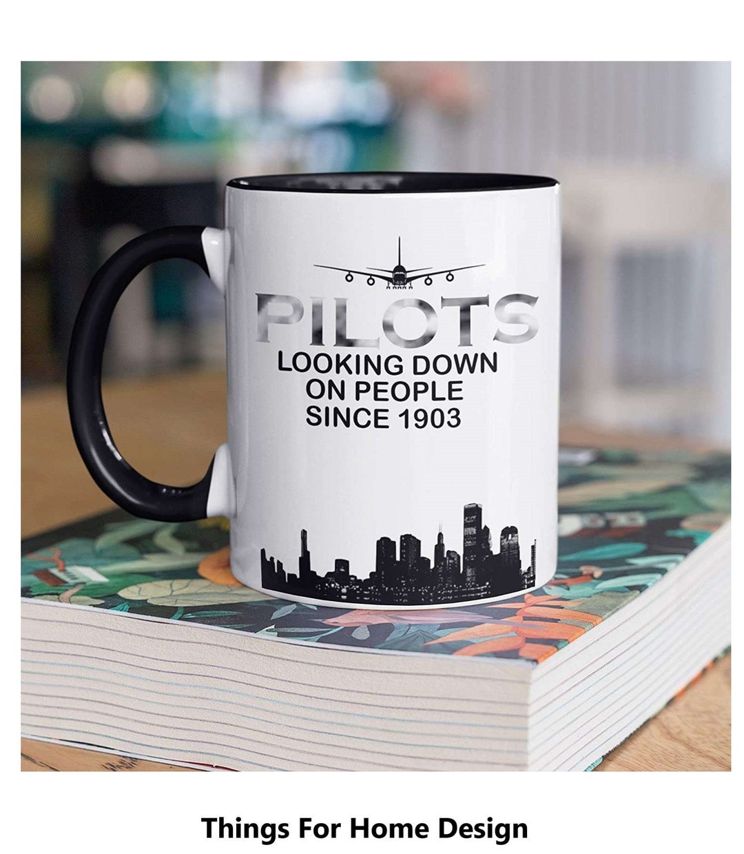 Pilot Coffee Mug, Pilots Looking Down on People, Funny Pilot Gift ...