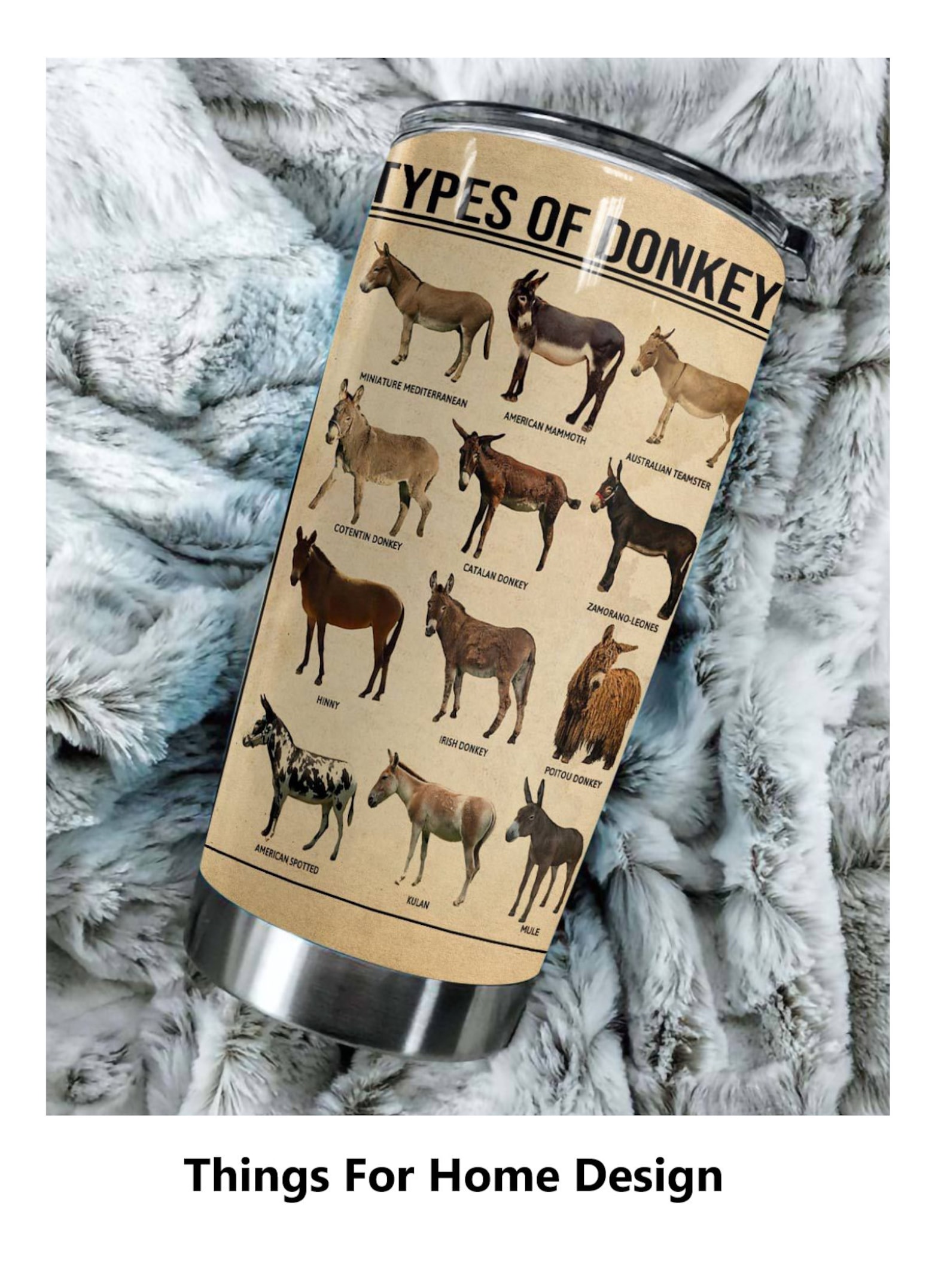 Donkey Knowledge Tumbler, Types of Donkeys, Donkey Lover Gift, Funny ...
