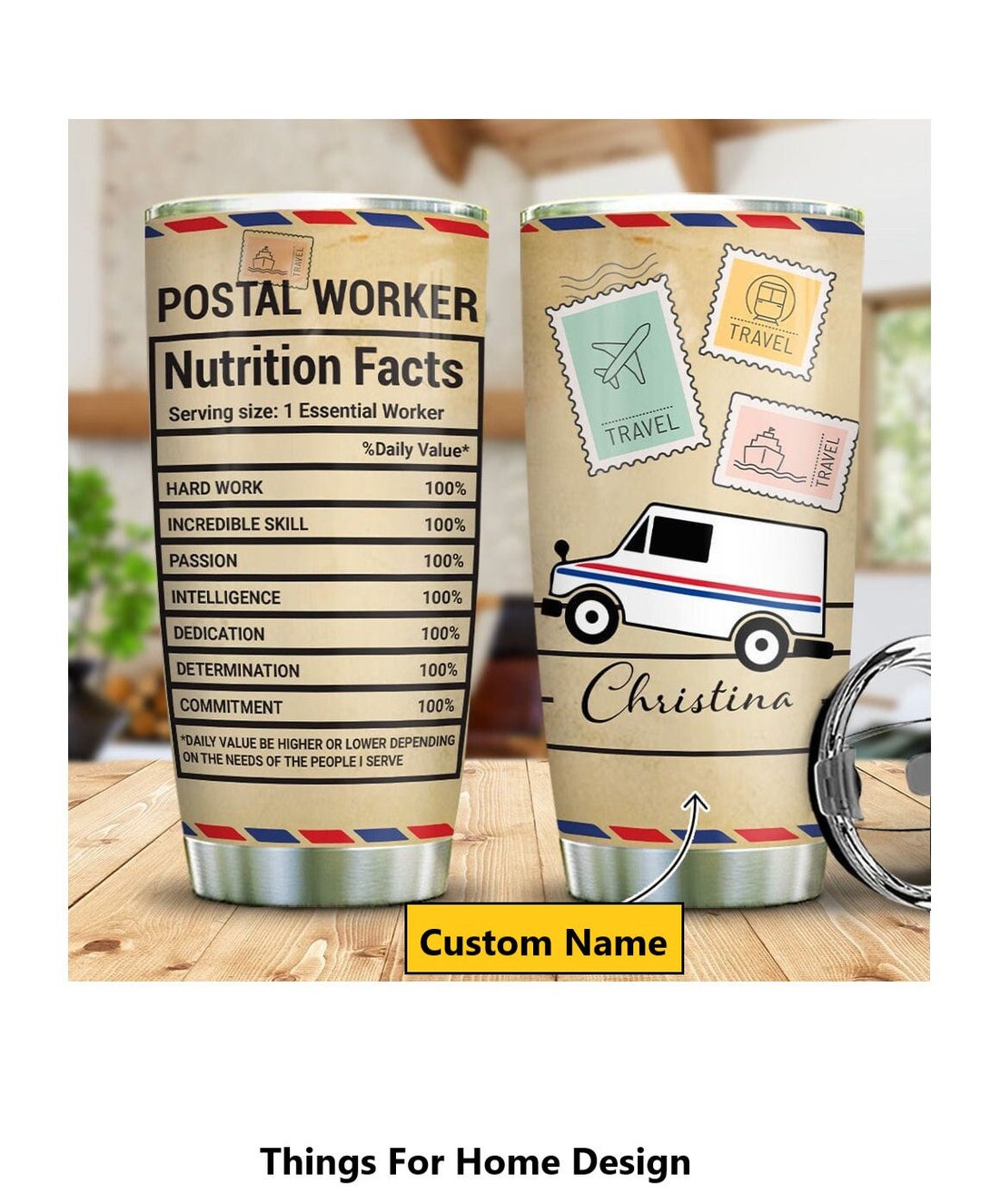 Postal Worker Tumbler, Funny Mailman Gift, Postman Gift for Men ...