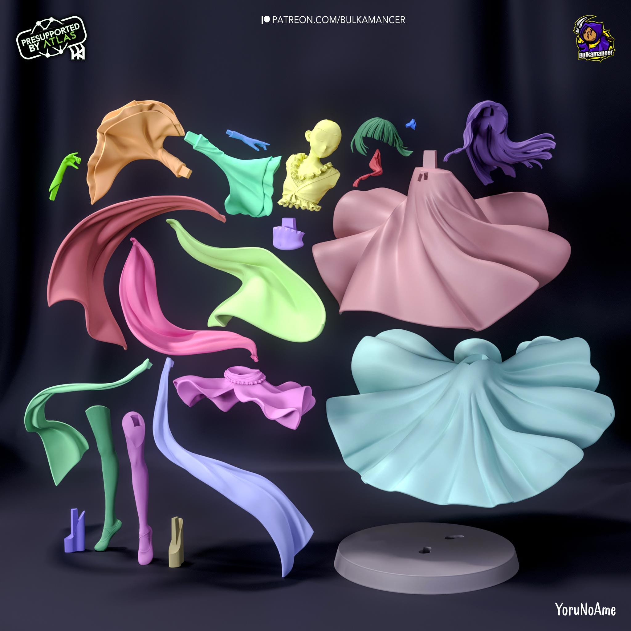 Dancing Healer -unpainted 3D Printed Figure Kit - Etsy