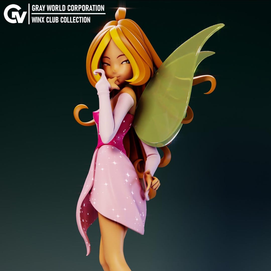 Flower Fairy - Unpainted 3D Printed Figure Kit - Etsy