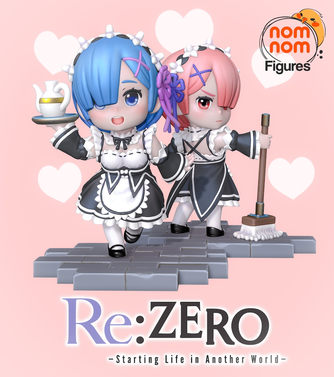Chibi Sister Maids Unpainted 8K Figure Kit - Etsy