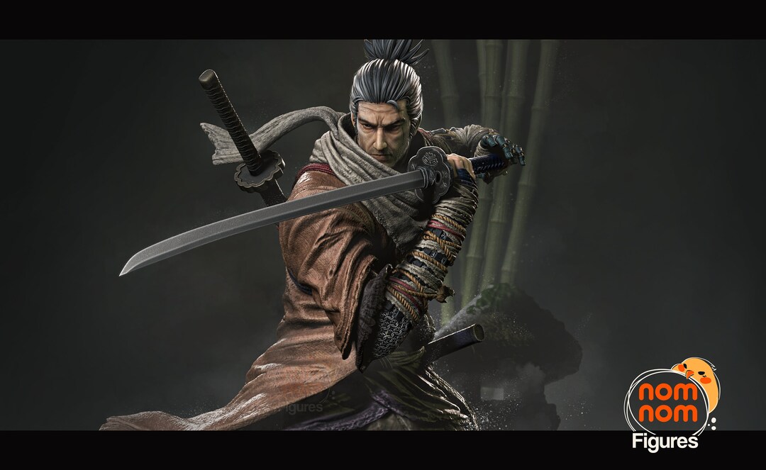 Samurai - Unpainted 3D Printed Figure Kit - Etsy
