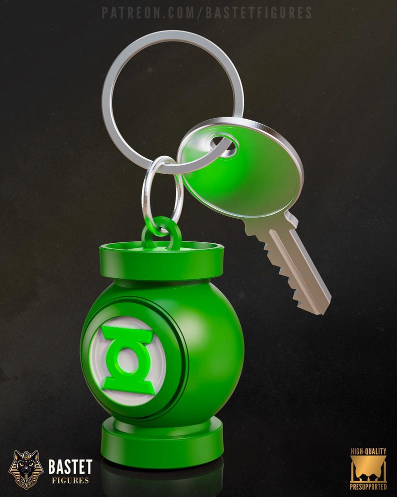 Green Symbol - Unpainted 3D Printed Keychain - Etsy