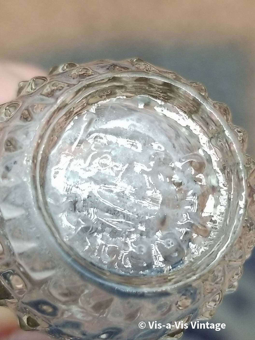 Vintage Sweet Pair Irice stubby Perfume Bottles W/ Green Crystal Tops ...