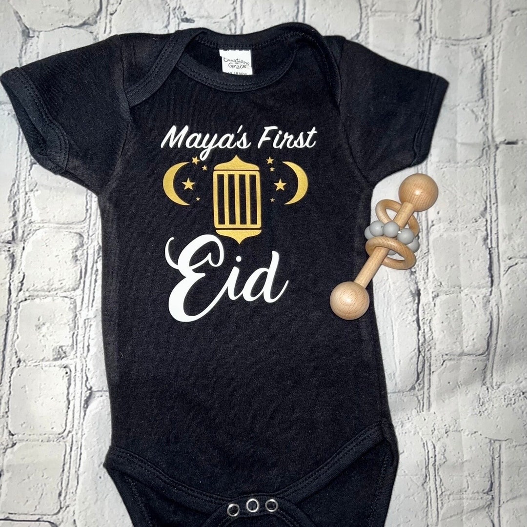 Custom Eid Onesie , First Eid Onesie, Ramadan Mubarak , Eid Saeed, Eid ...
