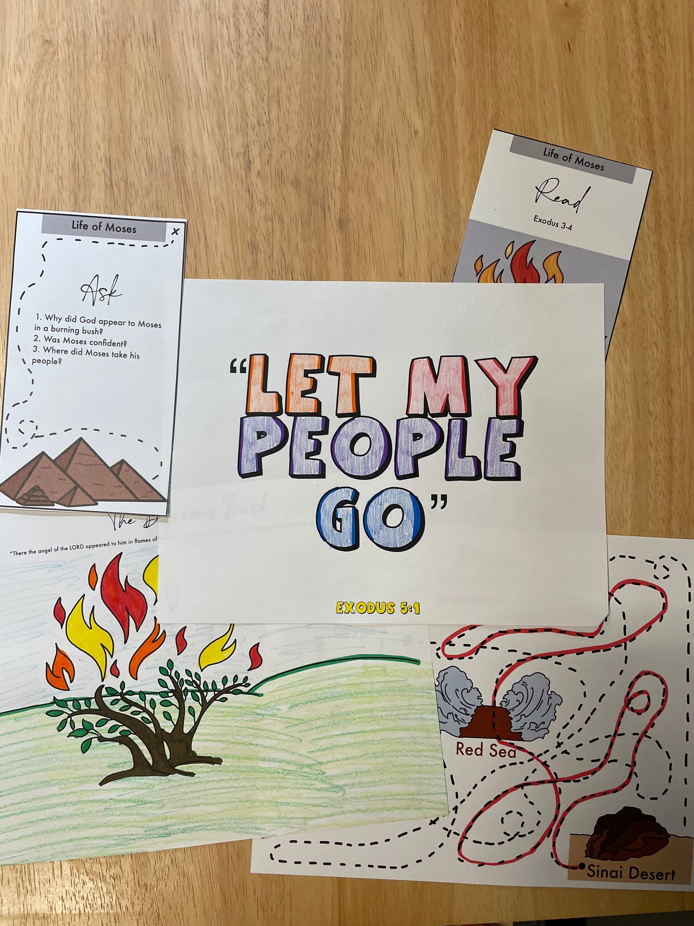 Life of Moses Bible Lesson | Burning Bush & Red Sea | for Kids ...