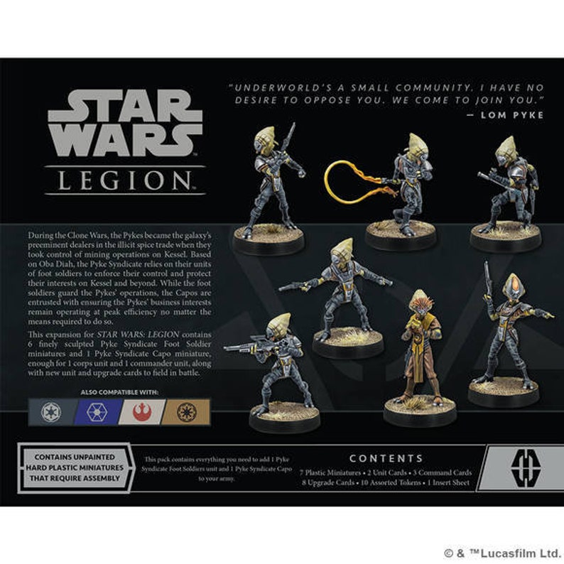 Star Wars Legion Shadow Collective Pyke Syndicate - Etsy