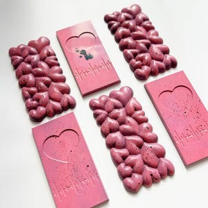 Chocolate Bar, Heart Shaped Bar (colored Cocoa Color). Super Shiny, for ...