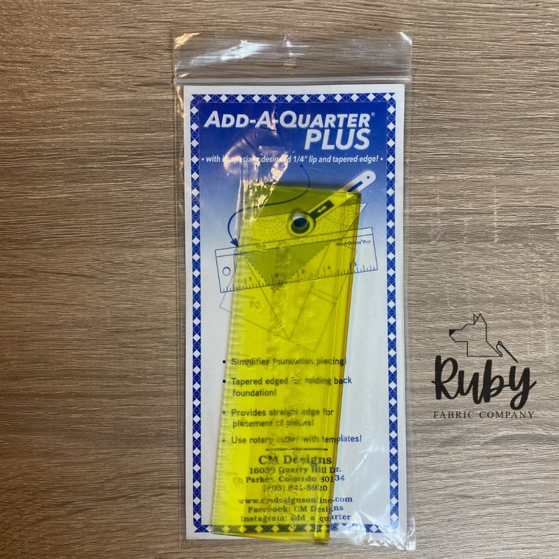 Add-a-quarter 6in Plus Ruler - Etsy