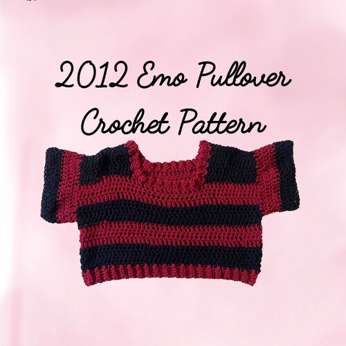 2012 Emo Crochet PDF Pattern 2XS-5XL Made to Measure - Etsy