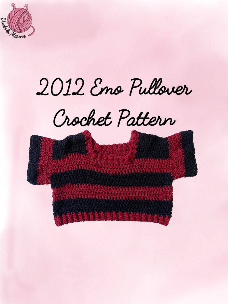 2012 Emo Crochet PDF Pattern 2XS-5XL Made to Measure - Etsy