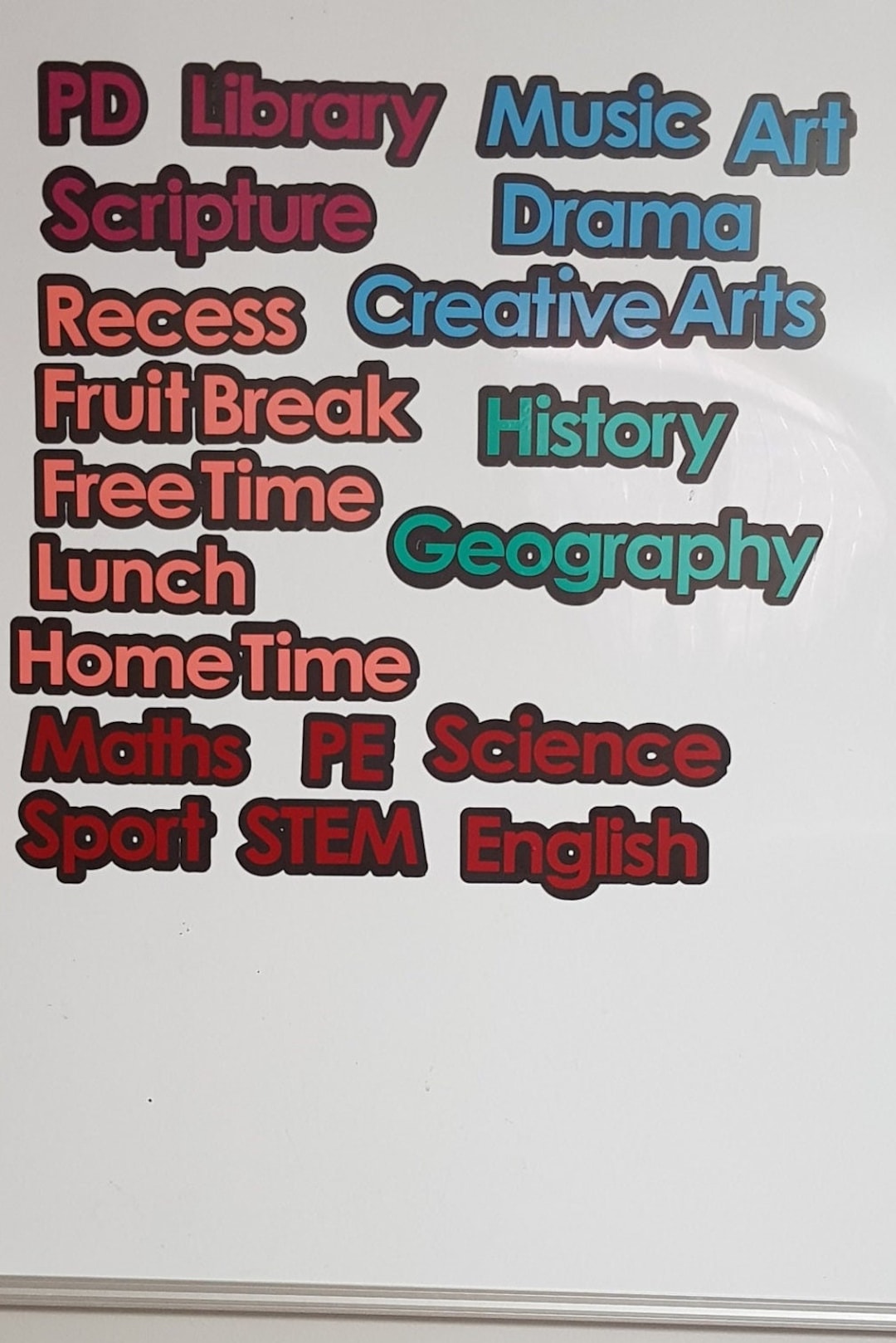 Magnetic Reusable Visual Timetable - Etsy