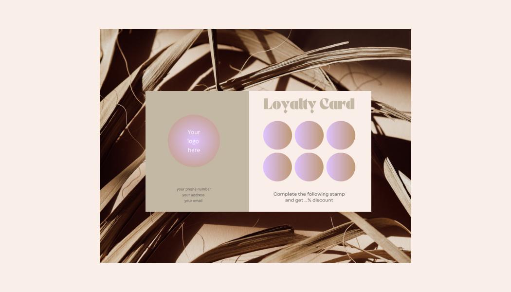 Loyalty Card Template, INSTANT DOWNLOAD, Modern Customer Loyalty Cards ...