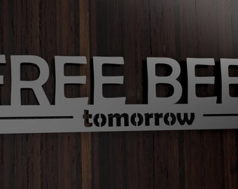 Free Beer Sign - Etsy