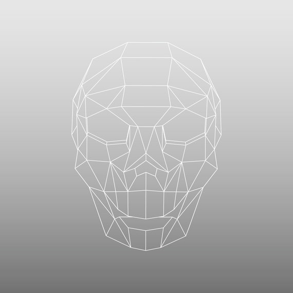 PDF Download Skull DIY 3D Papercraft Model - Etsy