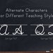 Teaching Cursive - Letter Tracing Font - Dotted Letters for School Kids ...