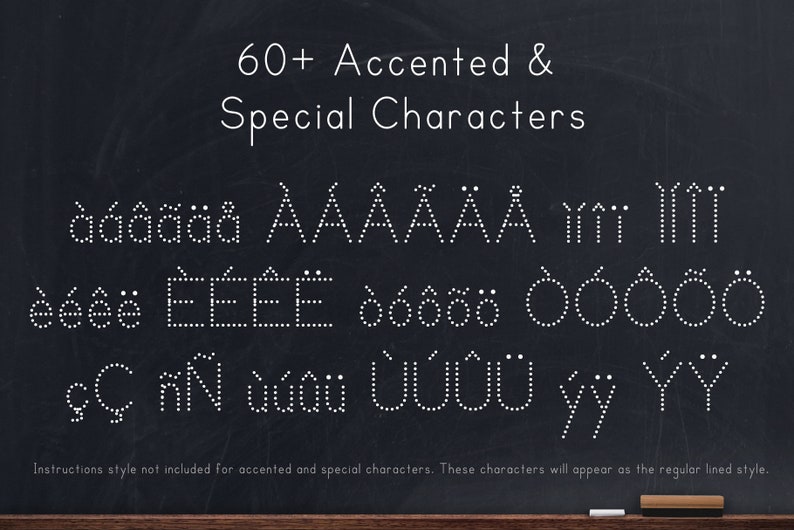 Teaching Print - Letter Tracing Font - Dotted Letters for School Kids ...