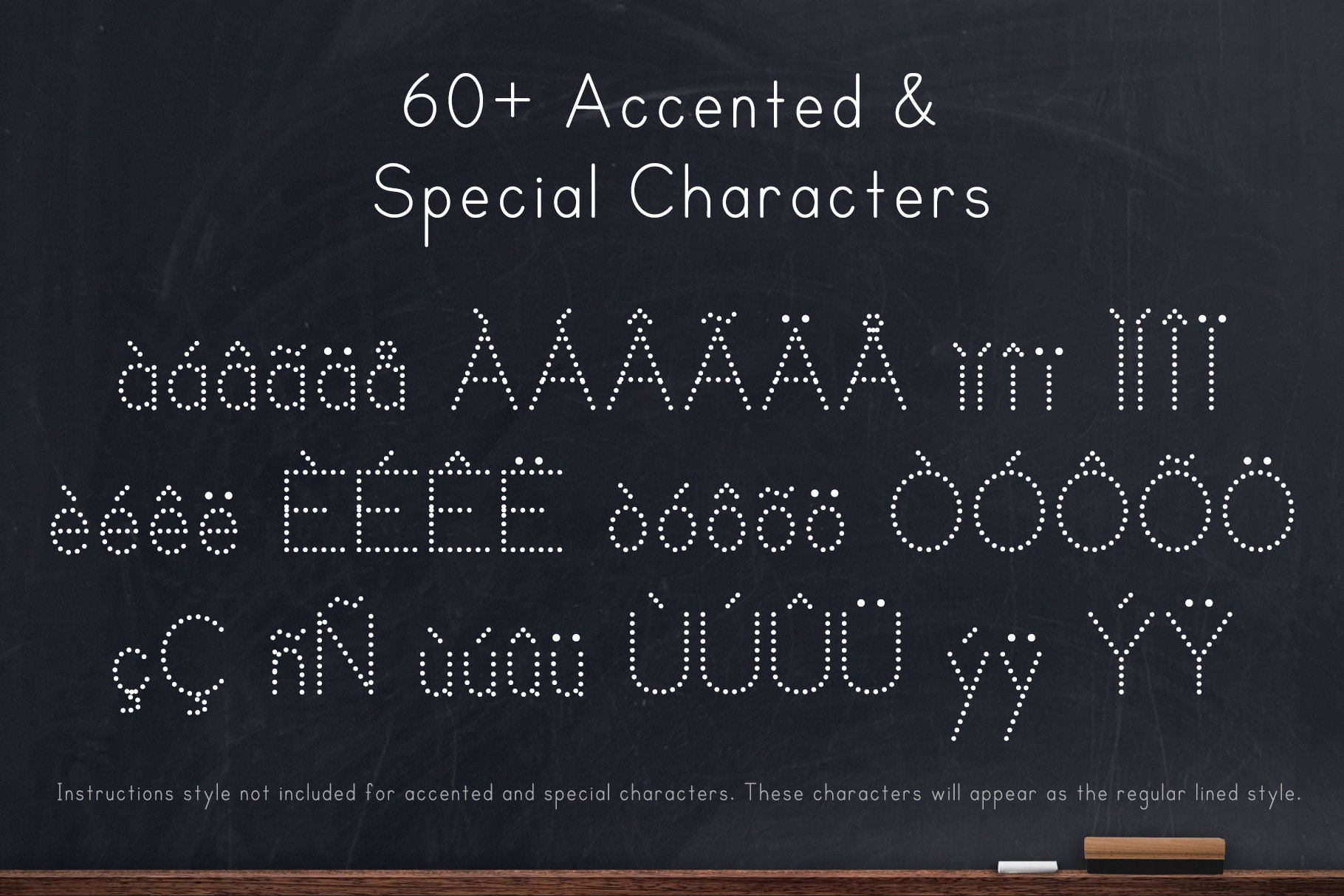 Teaching Print - Letter Tracing Font - Dotted Letters for School Kids ...