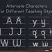 Teaching Print - Letter Tracing Font - Dotted Letters for School Kids ...