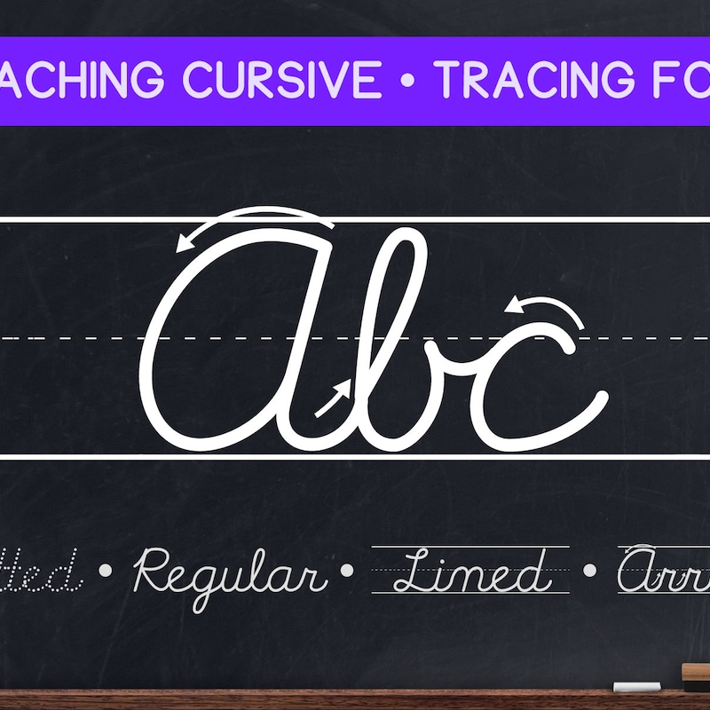 Cursive Font Traceable - Etsy